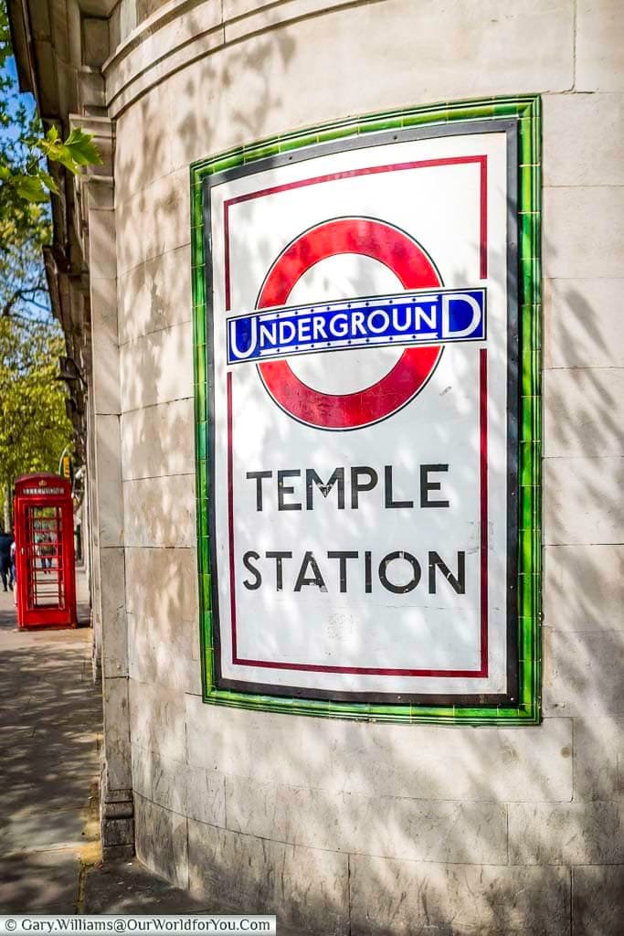 Centuries of history around the lanes of Temple tube station, London ...